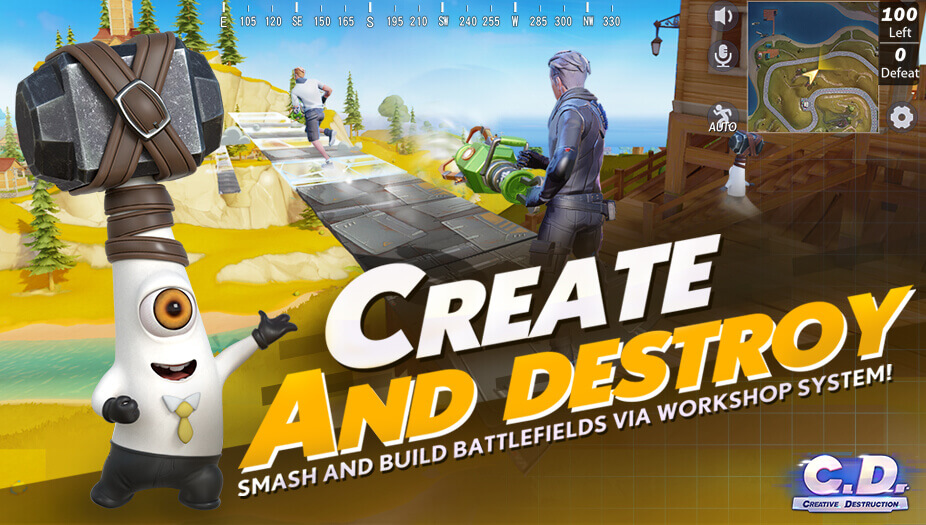 Creative Destruction: A Sandbox Survival Game on